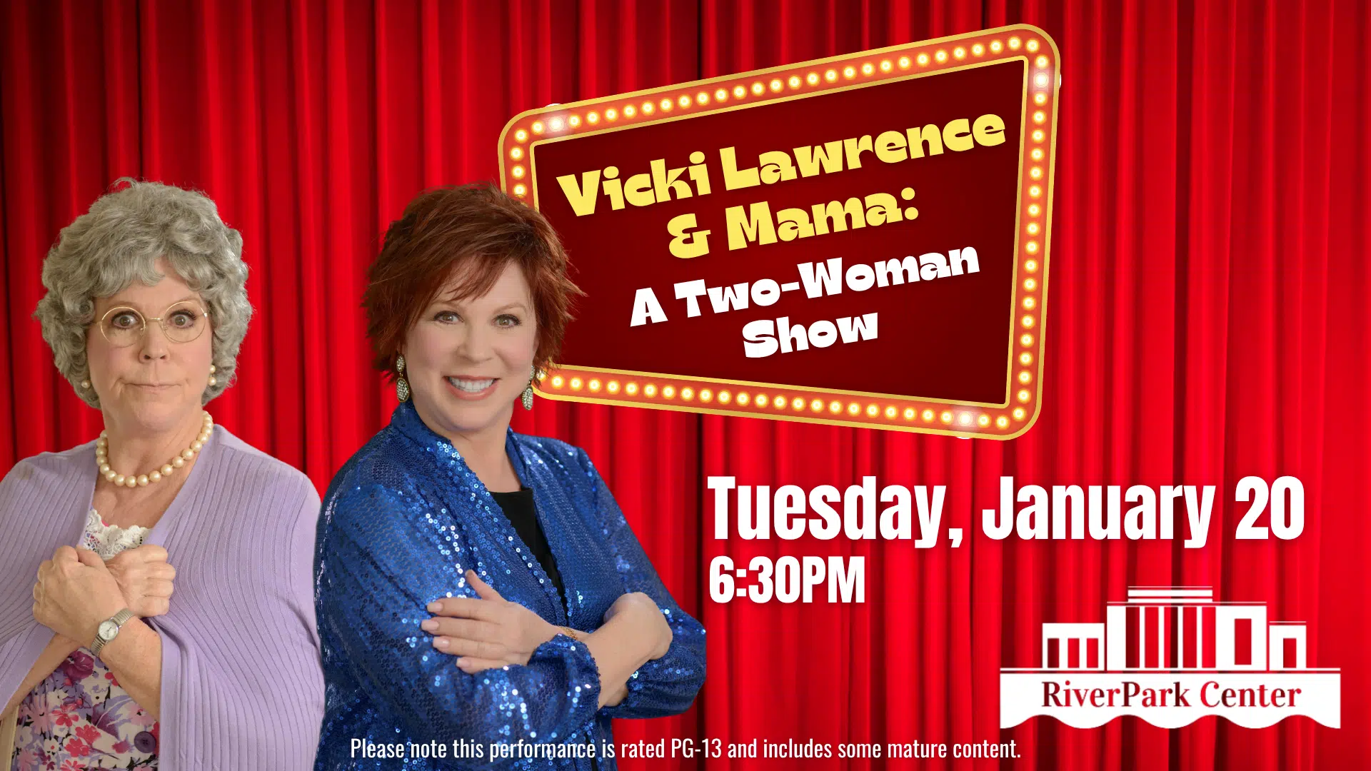 Vicki Lawrence 妈妈 In A Show Of 2 Halves, Vicki Lawrence Brings